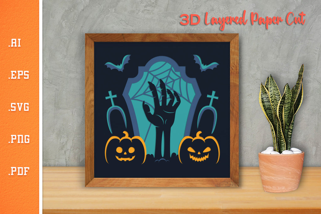 Halloween Paper Cut Bundle - 3D Layered SVG - So Fontsy