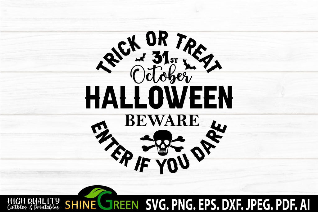 Halloween Round Sign SVG Hocus Pocus Porch Sign - So Fontsy