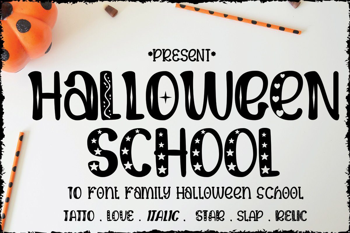 Halloween School - So Fontsy