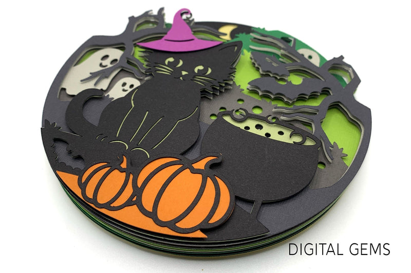Halloween shadow box design - So Fontsy