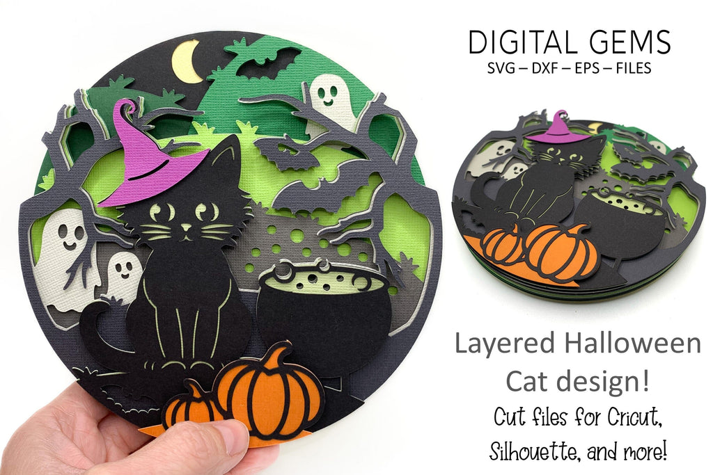 Halloween shadow box design - So Fontsy