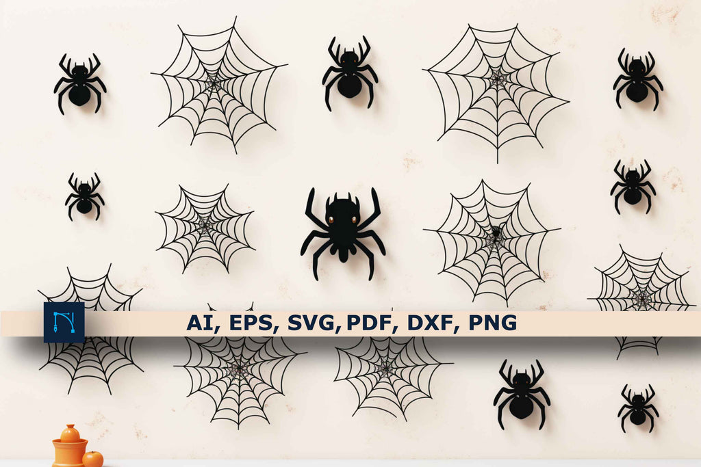 Halloween Spider Webs SVG bundle - So Fontsy