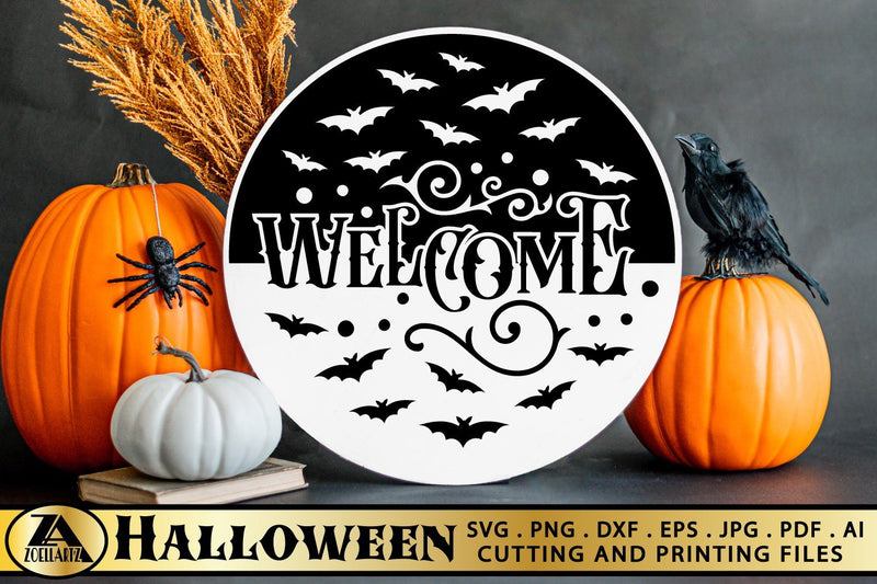 Halloween SVG Bundle of 6 Spooky Sign Making SVG PNG EPS DXF - So Fontsy