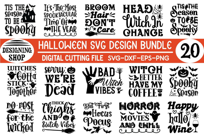 Halloween svg design bundle - So Fontsy
