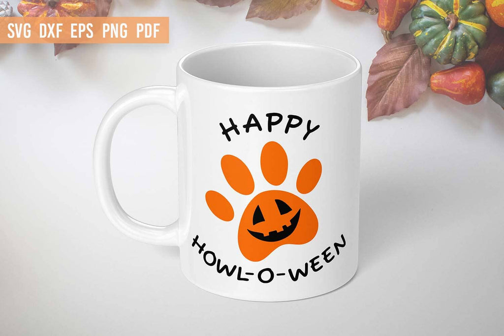 Halloween SVG | Happy Howl-O-Ween SVG | Halloween dog SVG - So Fontsy