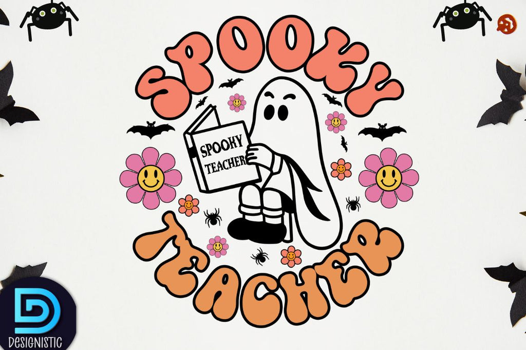 Halloween Teacher Sublimation Bundle, - So Fontsy