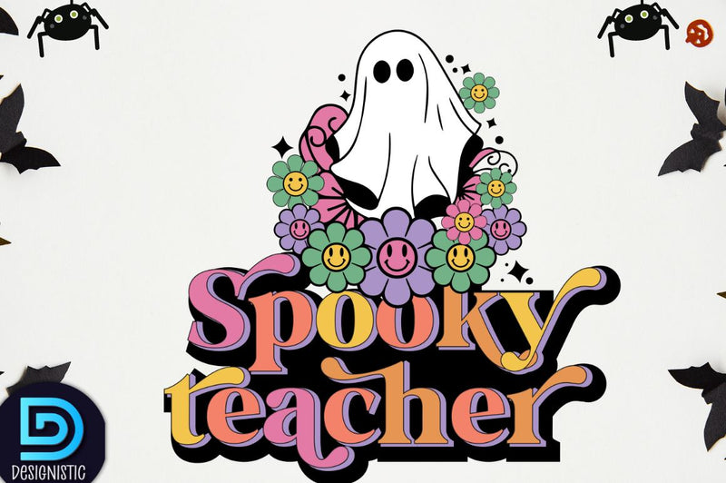Halloween Teacher Sublimation Bundle, - So Fontsy