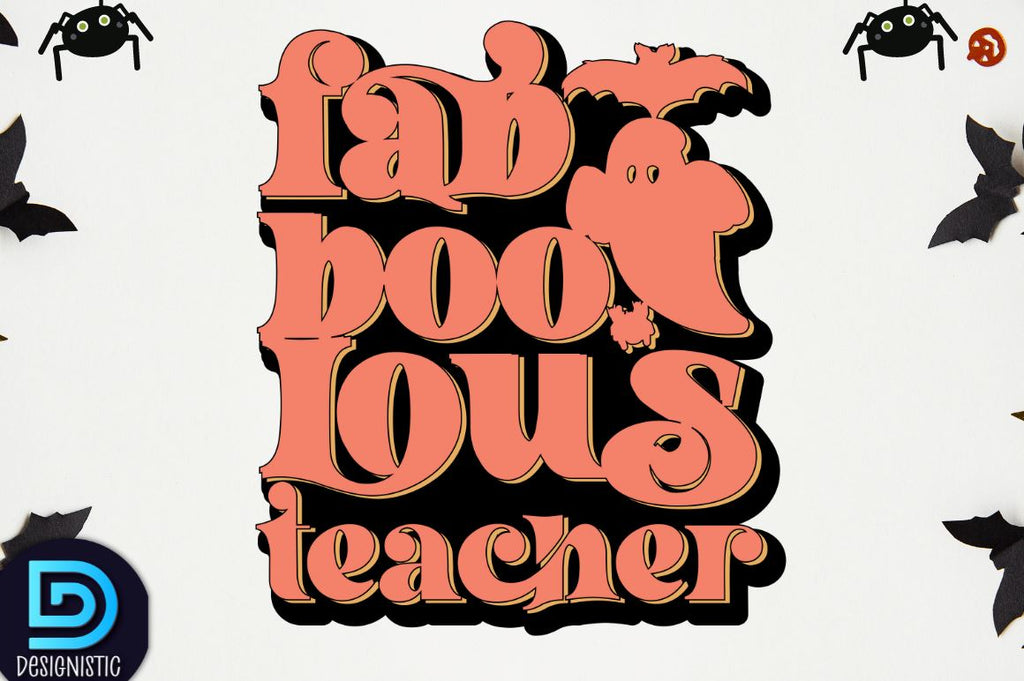 Halloween Teacher Sublimation Bundle, - So Fontsy