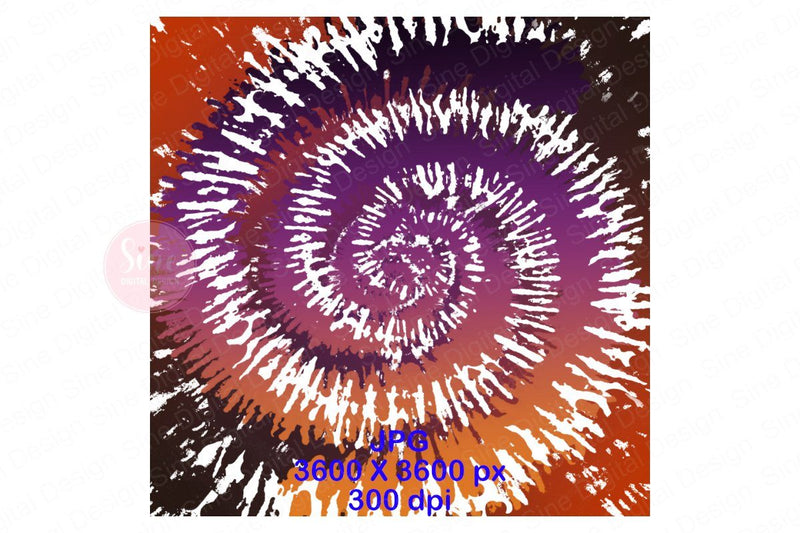 Halloween Tie Dye Digital Papers Backgrounds - So Fontsy