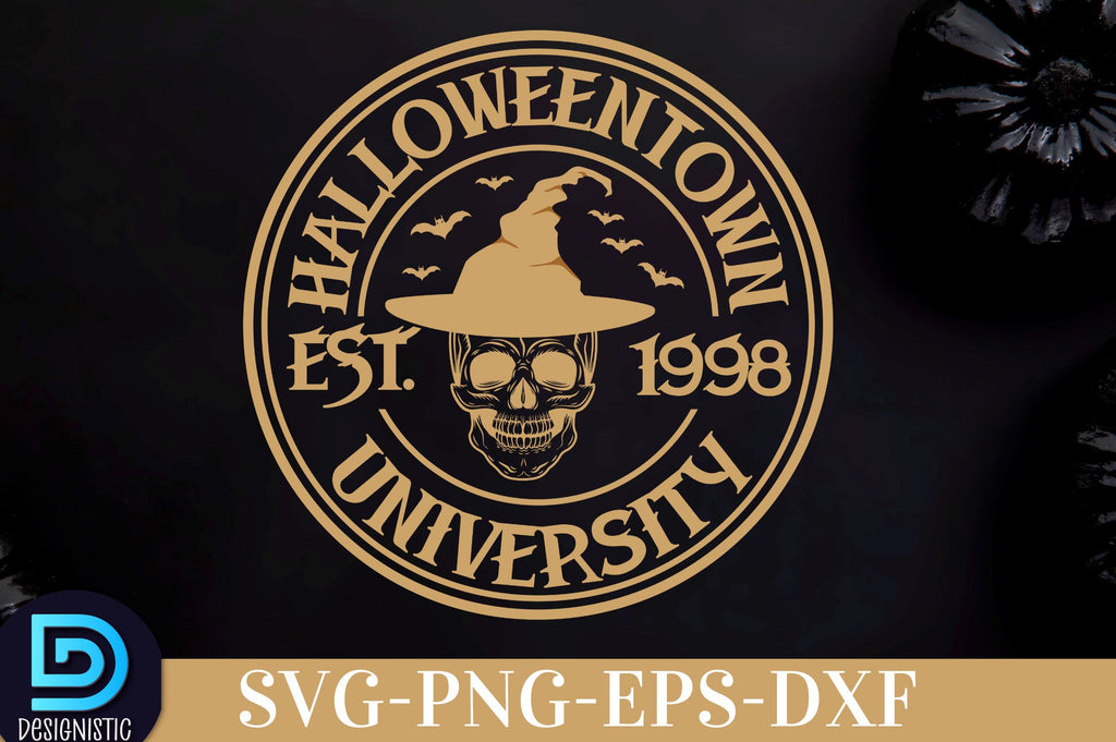 Halloween town university est. 1998, Halloween SVG Design - So Fontsy