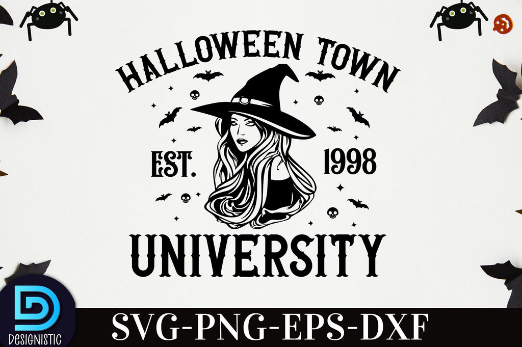 Halloween Town University Est. 1998, Halloween SVG Design - So Fontsy