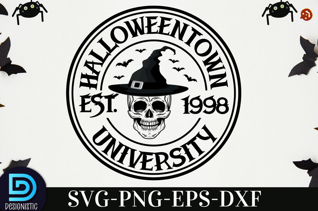 Halloween town university est. 1998, Halloween SVG Design - So Fontsy
