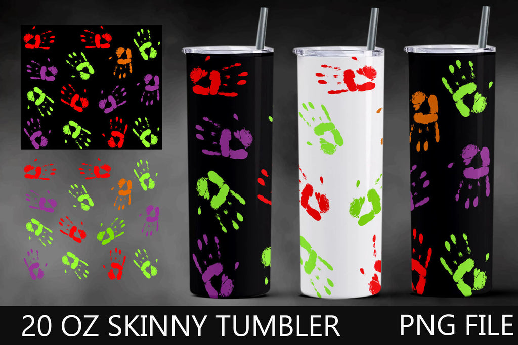 Halloween tumbler wrap, Spooky tumbler design, 20oz skinny tumbler - So ...