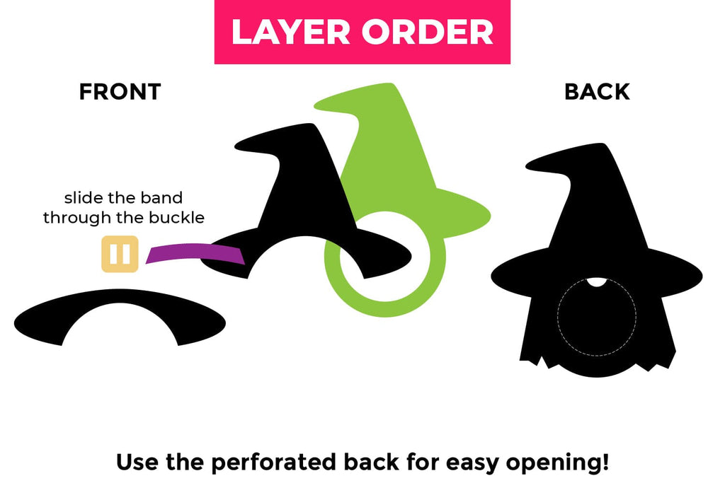 Halloween Witch Candy Dome Holder SVG Duo - So Fontsy