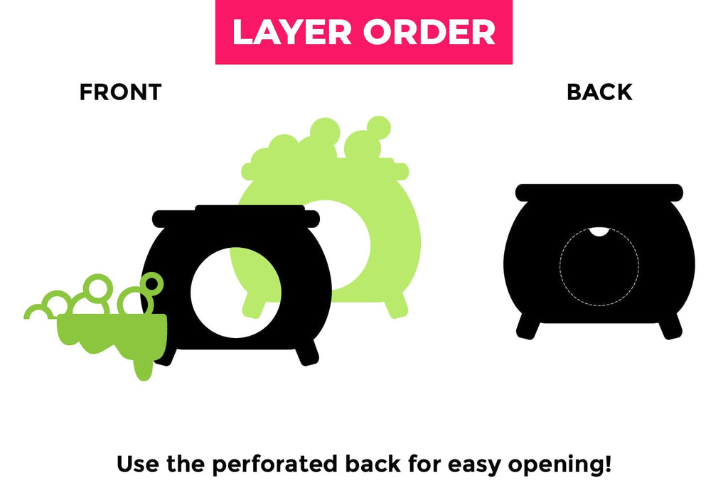 Halloween Witch Candy Dome Holder SVG Duo - So Fontsy