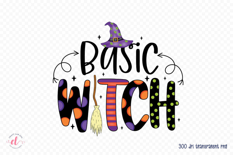 Halloween Witch Sublimation, Basic Witch PNG - So Fontsy