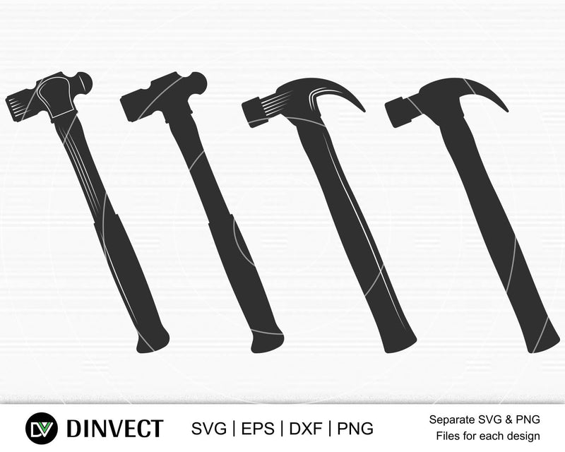 Hammer SVG, Hammer SVG Bundle, Hammer split monogram svg, Hammer ...
