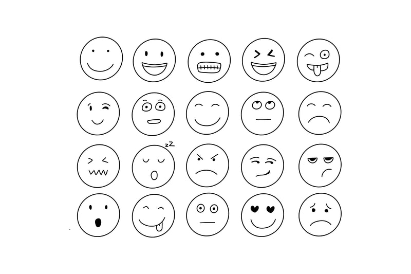Hand Drawn Emoticon - So Fontsy