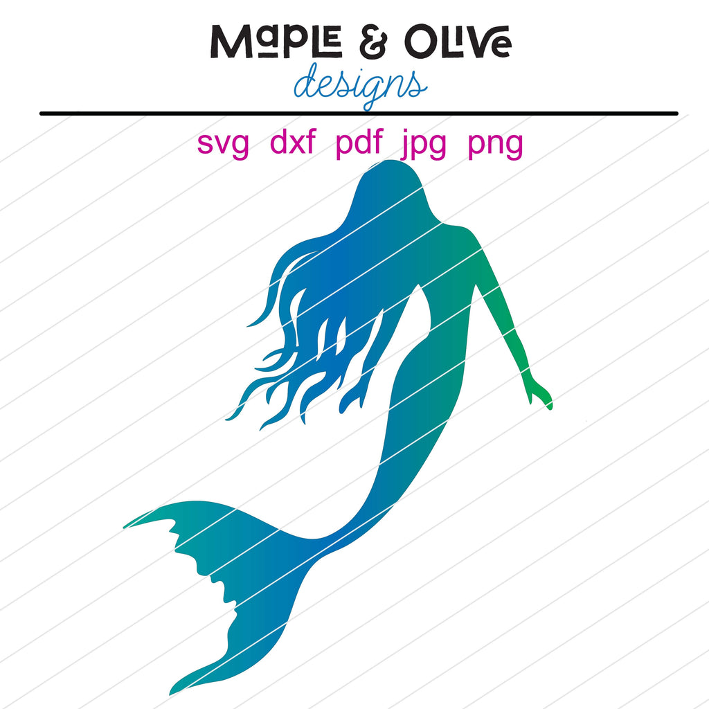 Hand Drawn Mermaid SVG Cut File | Design for Cricut | Cut file for ...