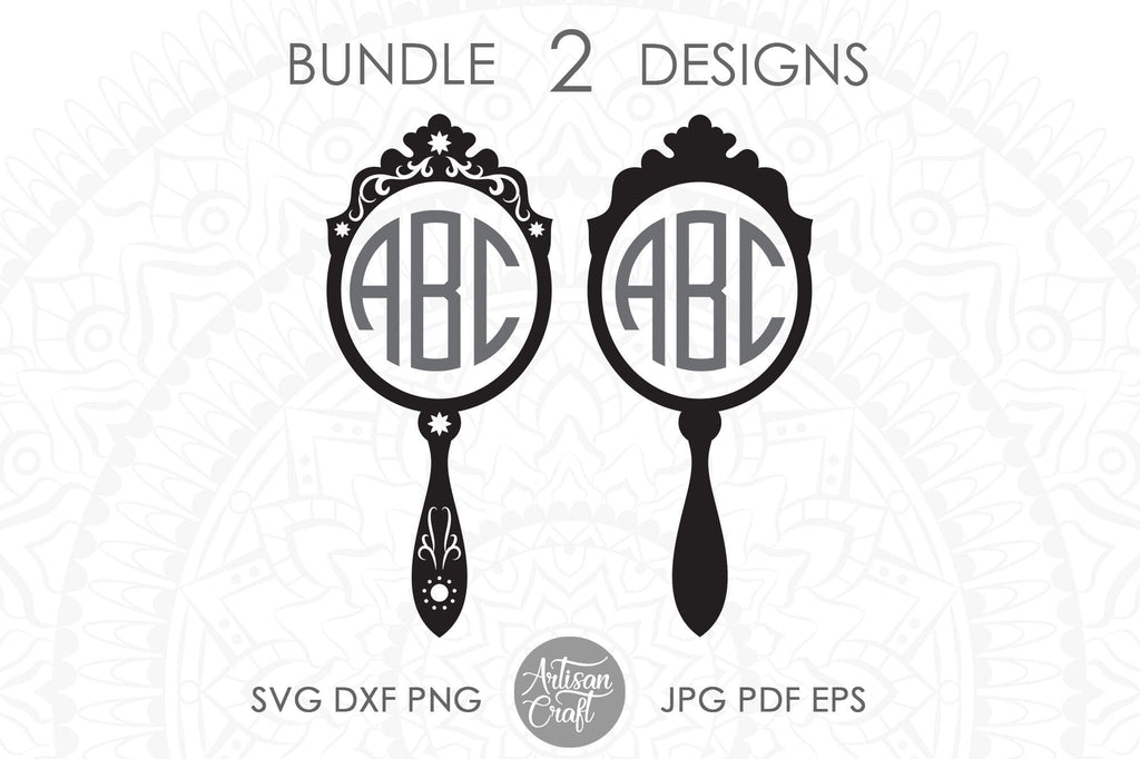 Hand held mirror SVG, Mirror clipart, hand held mirror, Cut file ...