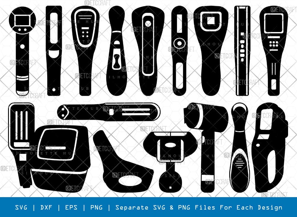 Hand Held Phototherapy Machine Silhouette, Home Phototherapy SVG ...