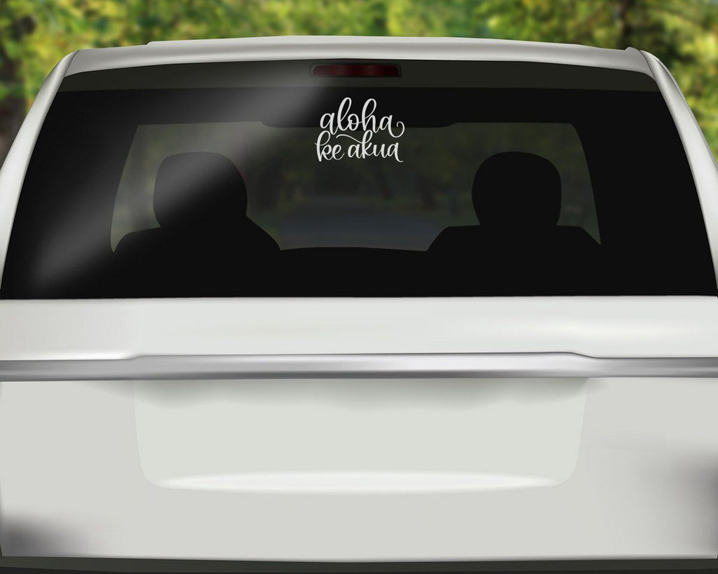 Hand Lettered Aloha Ke Akua Cut File (Hawaiian for God is Love) - So Fontsy
