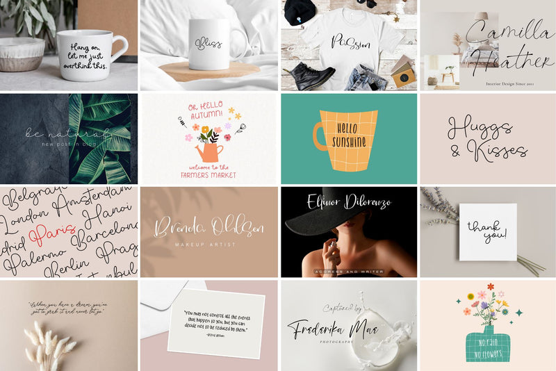 Hand-Lettered Bundle 100+ Fonts Included - So Fontsy