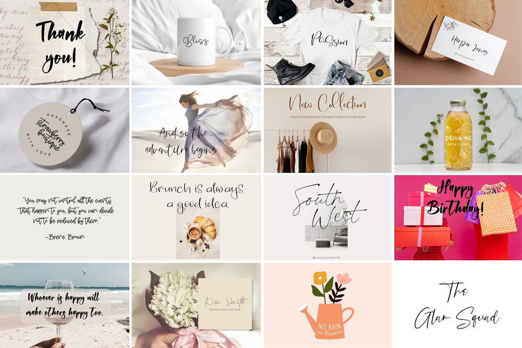 Hand-Lettered Bundle 100+ Fonts Included - So Fontsy