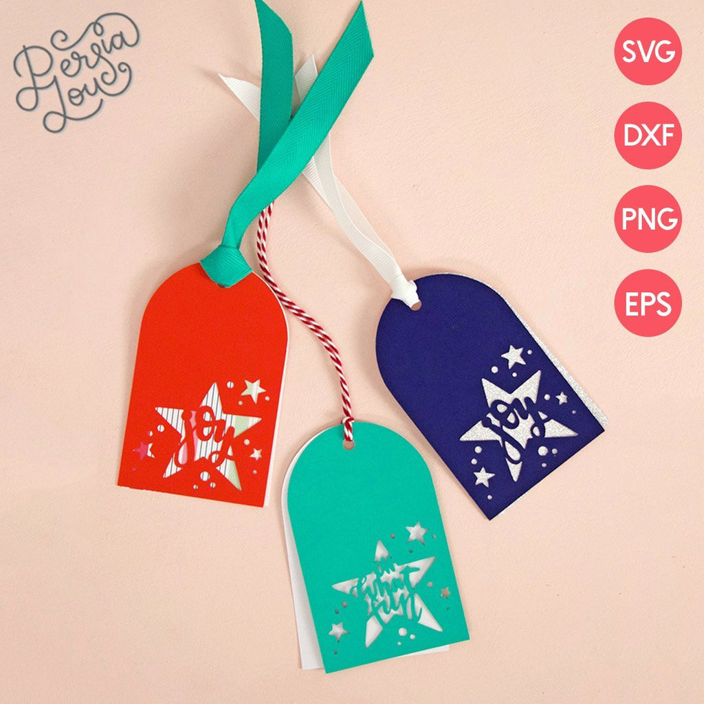 Hand Lettered Christmas Star Gift Tags - So Fontsy