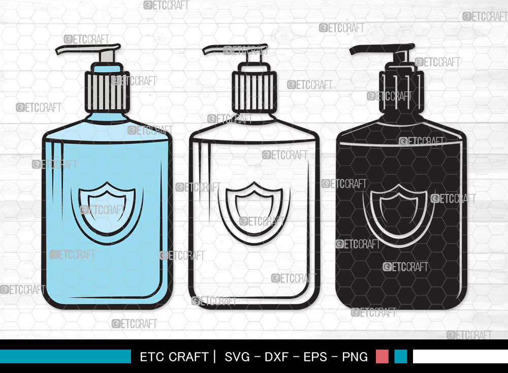 Hand Sanitizer Clipart SVG | Sanitizer Svg | Sanitizer Bottle Svg ...