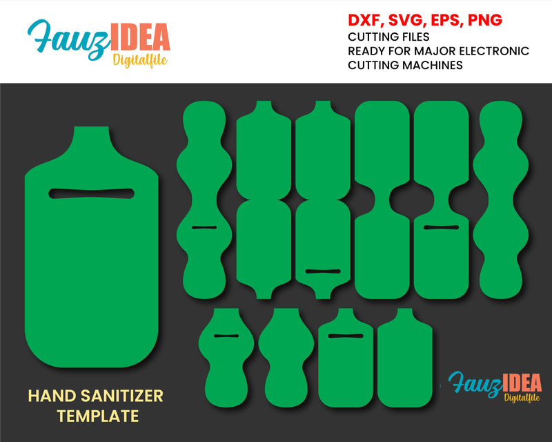 Hand Sanitizer Holder Template SVG, Laser Cut File Digital Download DXF ...