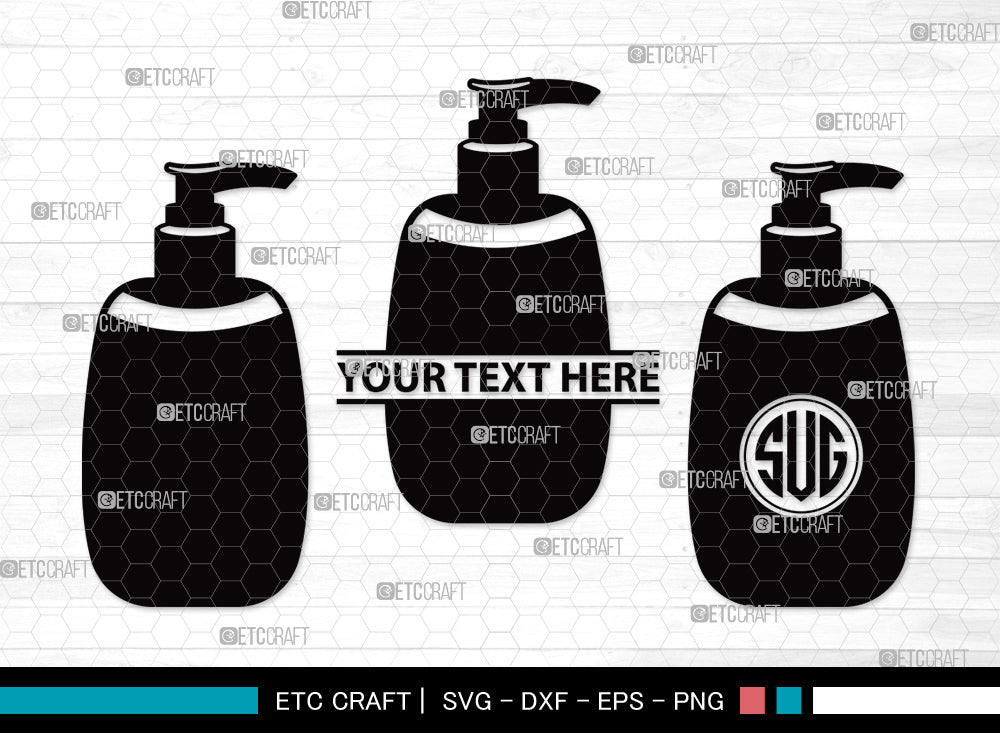Hand Sanitizer Monogram SVG | Sanitizer Svg | Sanitizer Bottle Svg ...