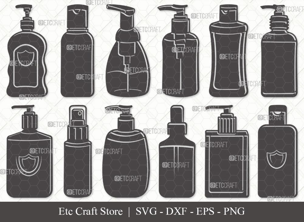 Hand Sanitizer Silhouette SVG Cut File | Sanitizer Svg | Sanitizer ...