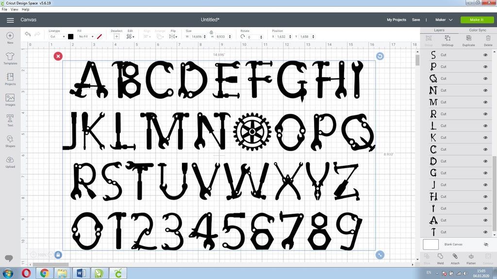 Hand Tool Font - So Fontsy