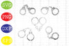 Handcuff SVG File, Handcuffs DXF, Handcuffs Png, Hand Cuff Svg, Police ...