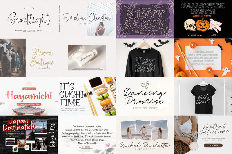 Handlettered Font Bundle - So Fontsy