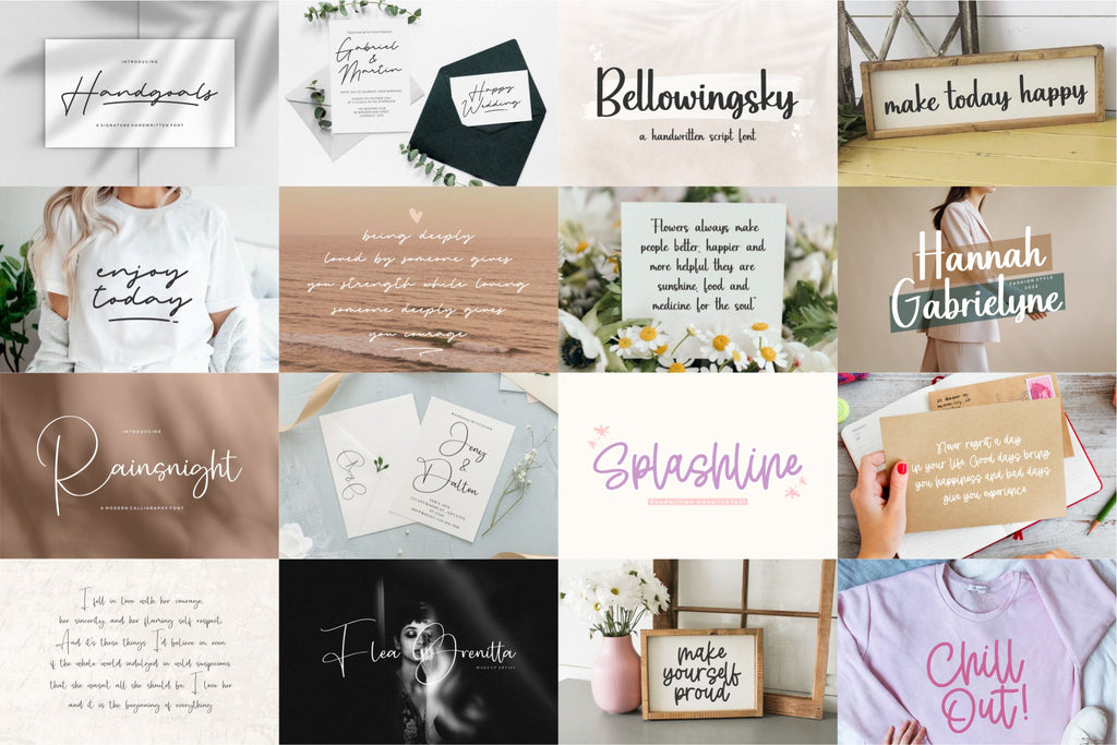 Handlettered Font Bundle - So Fontsy
