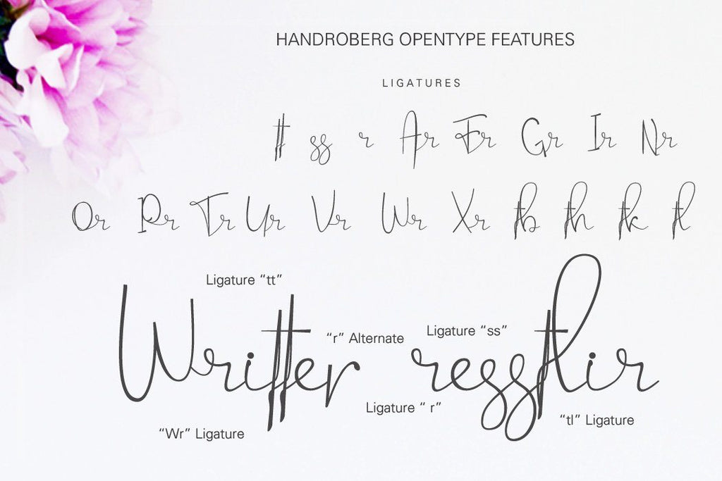 Handroberg font - So Fontsy