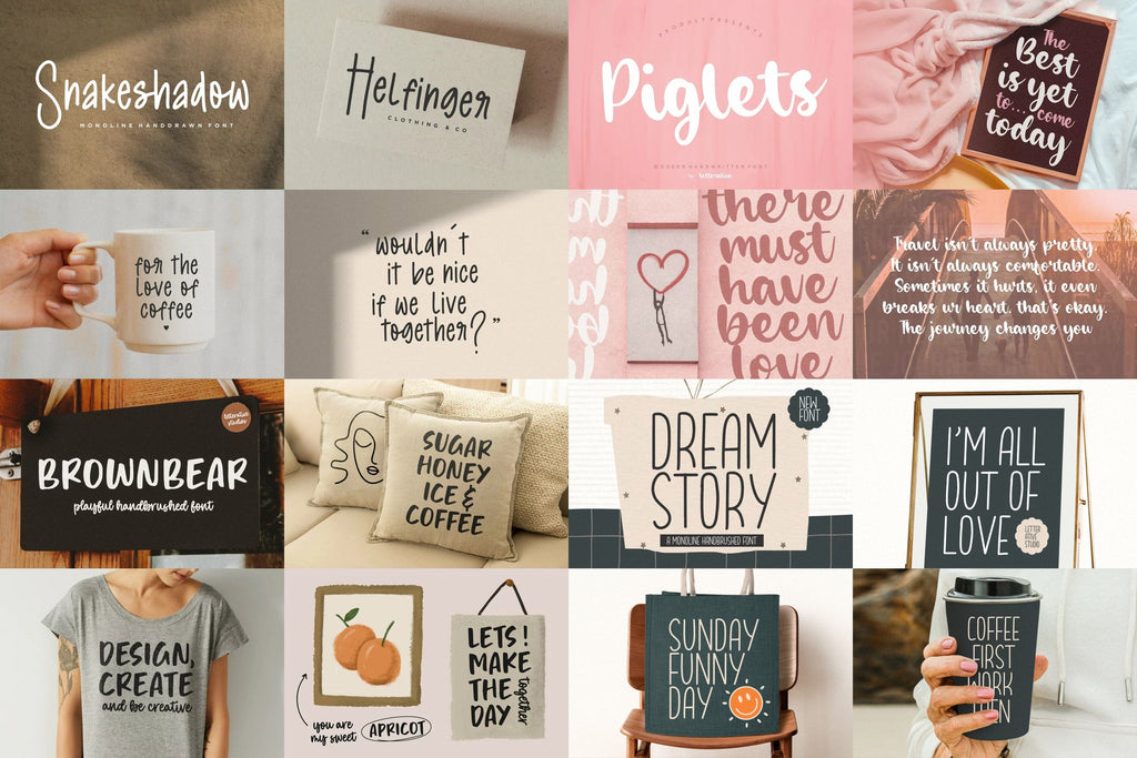 Handwriting Font Bundle! - So Fontsy