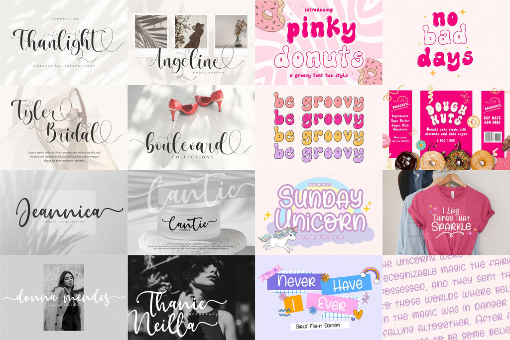 Handwritten Collections Font Bundle - So Fontsy