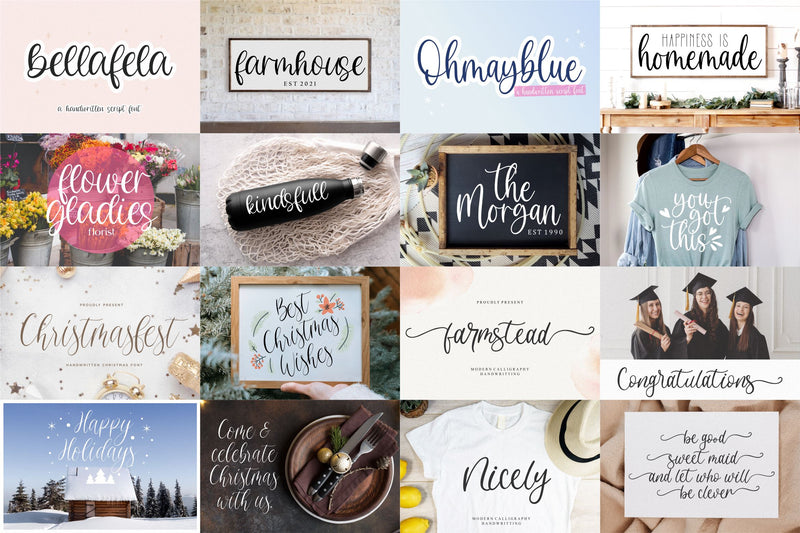Handwritten Collections Font Bundle - So Fontsy
