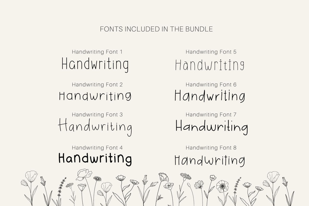 Handwritten Font Bundle Perfect for Digital Notes - So Fontsy
