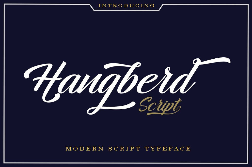 Hangberd Script - So Fontsy