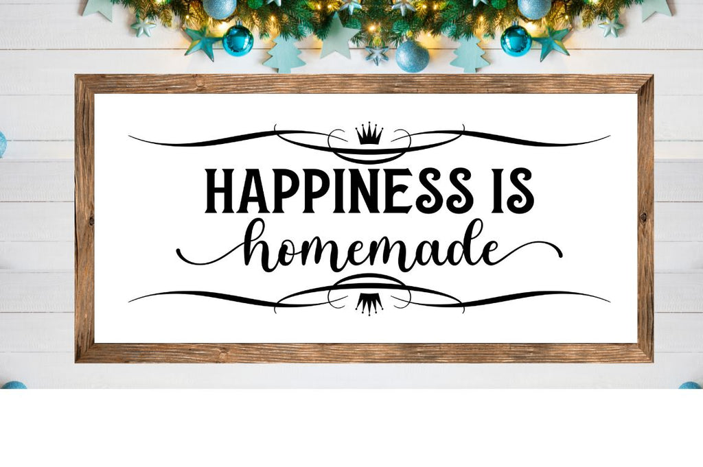 Happiness is home made SVG - So Fontsy