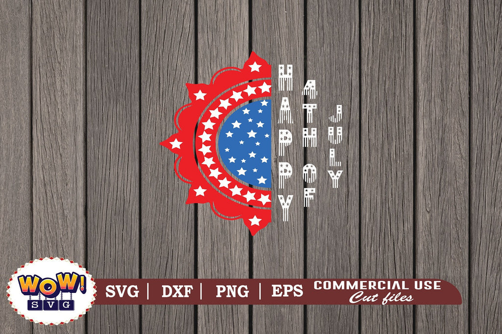 Happy 4th of July Mandala svg png dxf, 4th of July svg, America svg ...