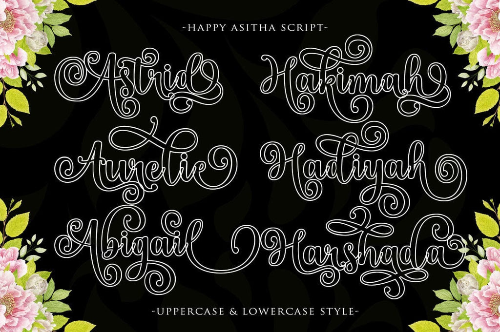 Happy Asitha Script - So Fontsy