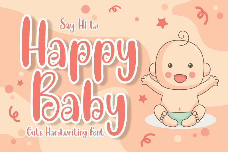 Happy Baby Cute Font - So Fontsy