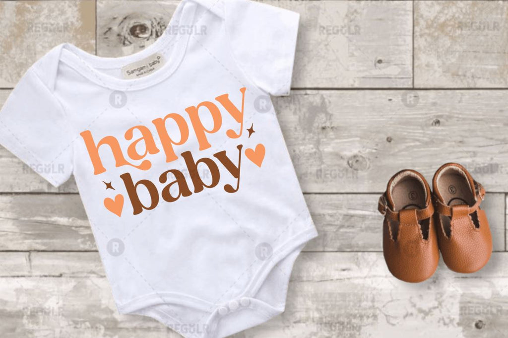 Happy baby SVG - So Fontsy