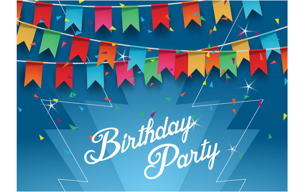 Happy Birthday Banner Colorful Confetti - So Fontsy