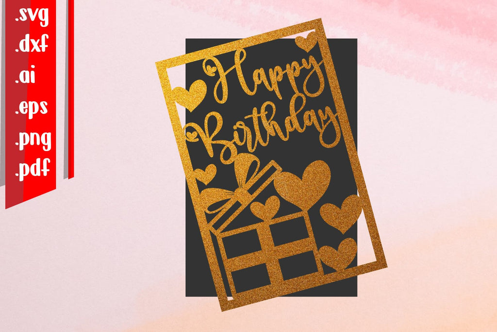 Happy Birthday Papercut 4 - So Fontsy